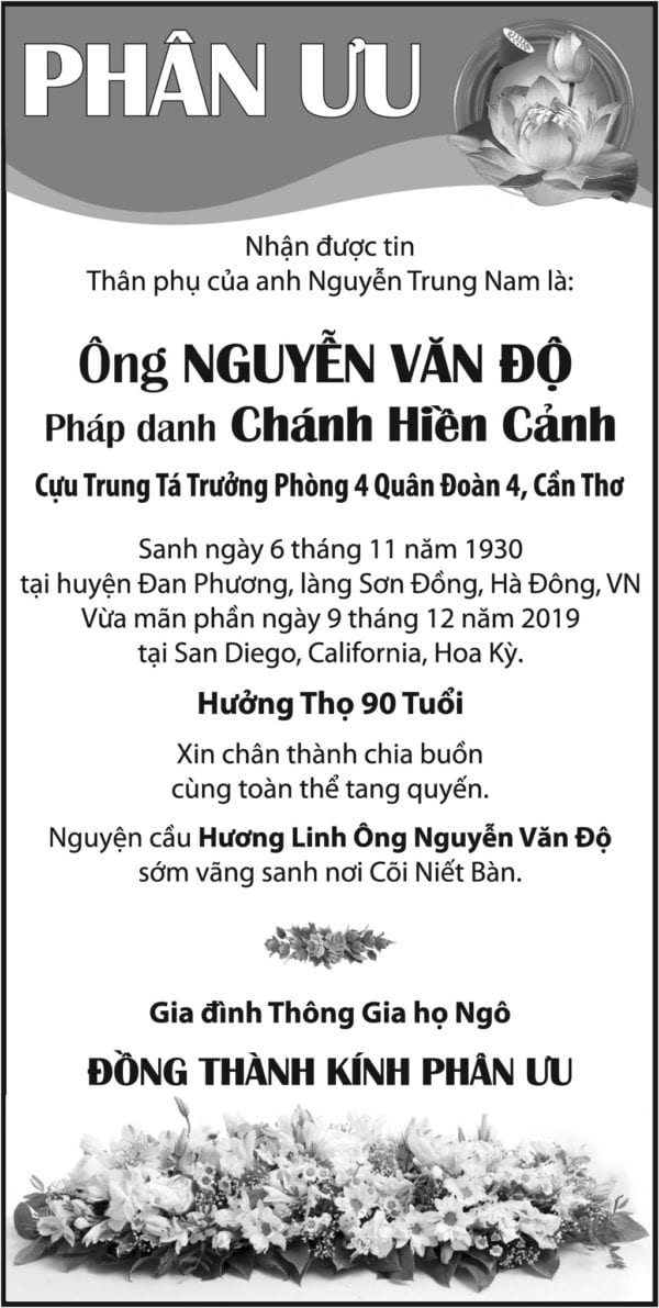 Ông Nguyễn Văn Độ - Nguoi Viet Online