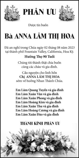 Bà Anna Lâm Thị Hoa - Nguoi Viet Online